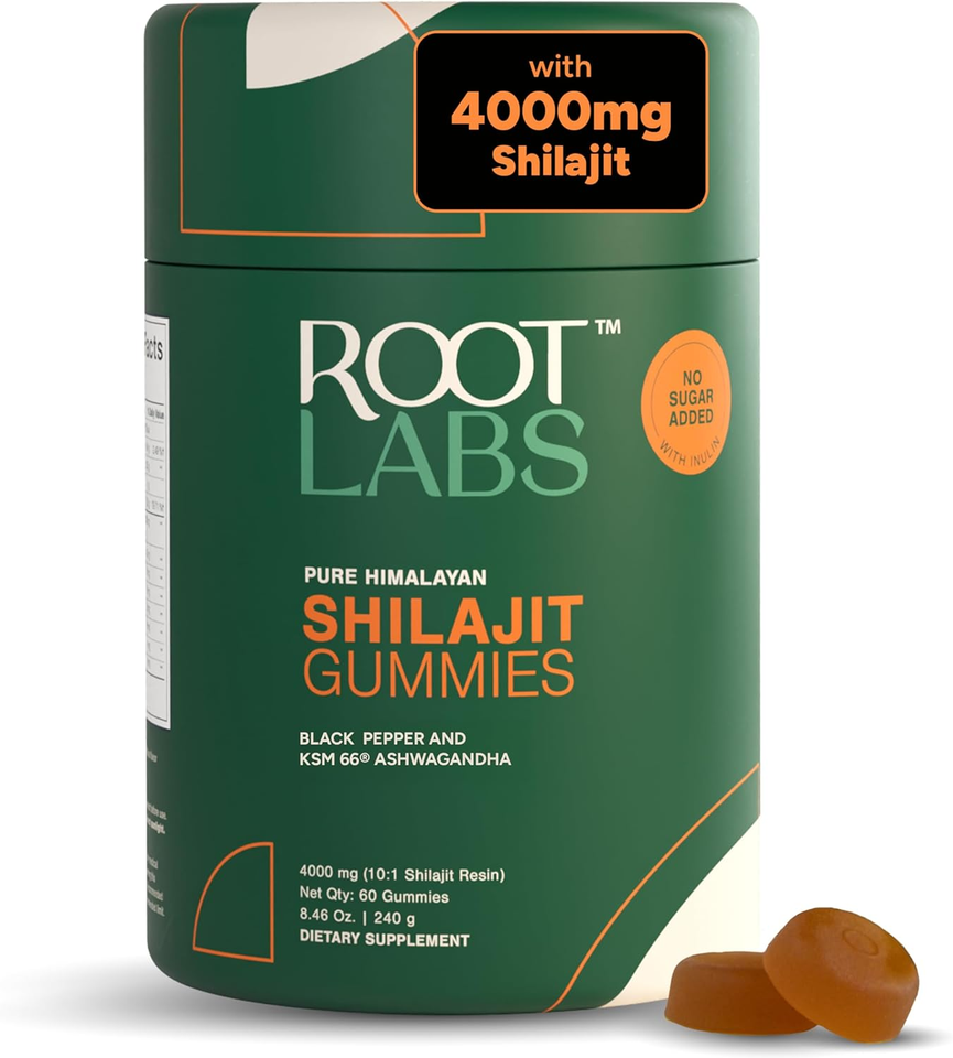 Root Labs 10-1 Alpha Shilajit Gummies | 4000mg Shilajit with ShilAbsorb ...