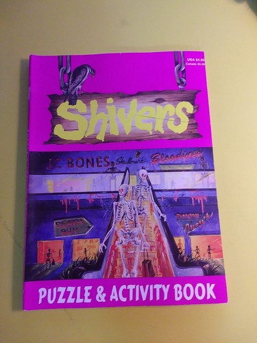 Shivers series M. D. Spenser '90s horror Puzzle & Activity Book (3 ...