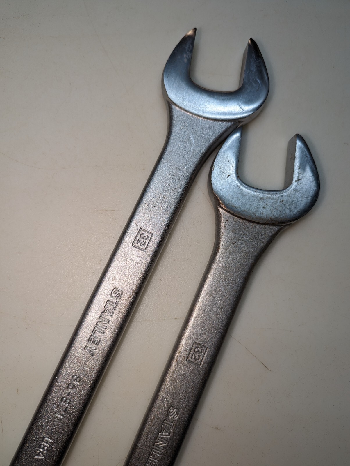 NOS LOT of 2 USA Stanley Matte Industrial Combination Wrench Metric ...