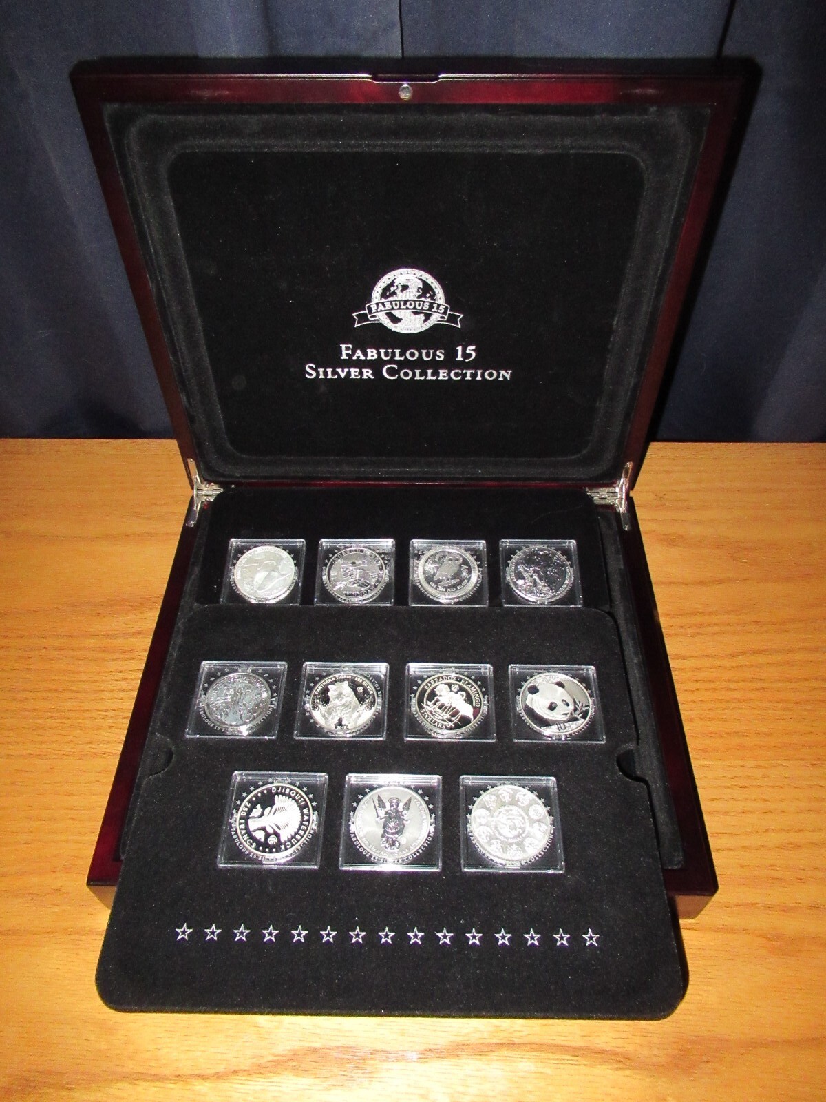 Fabulous 15 Silver 1oz Privy Collector's Deluxe Display Box Set 2018 w ...