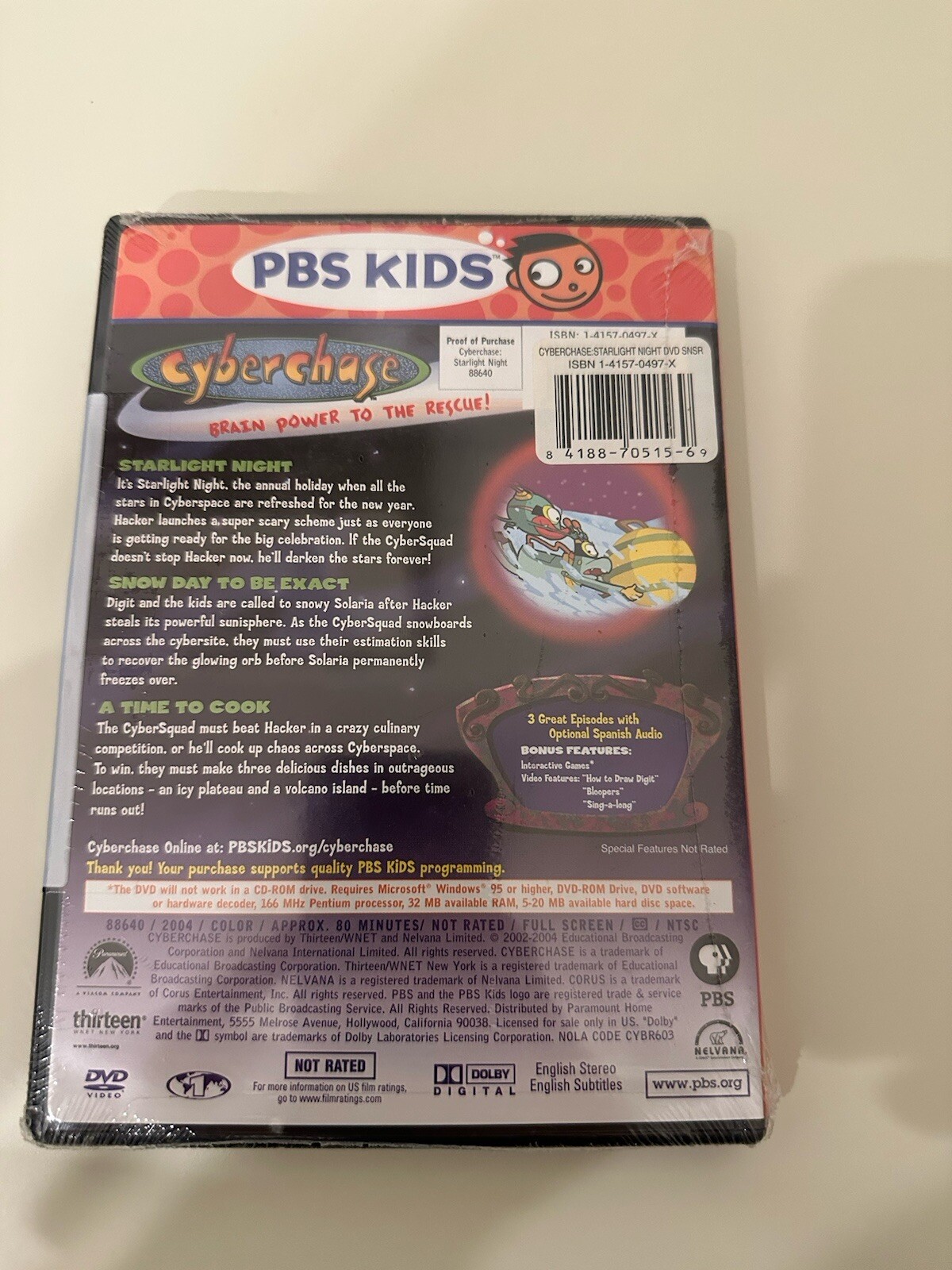 Cyberchase - Starlight Night - rare 2004 PBS DVD - sealed New | eBay