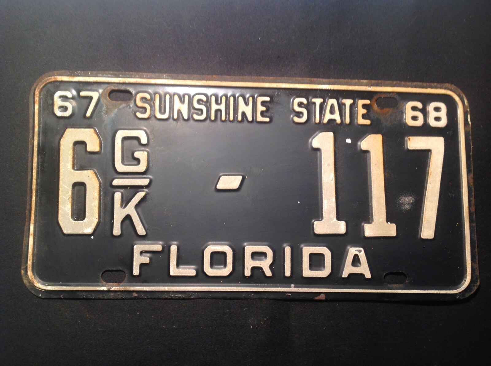 Florida License Plate 1968 Palm Beach 117 | eBay