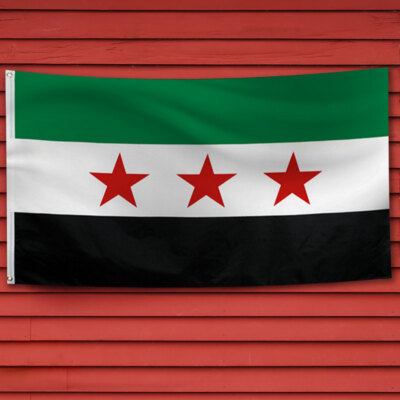 The Syrian Arab Republic Syrian Three Star Flag 90x150cm Syria Banner ...