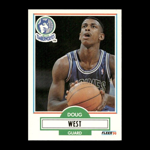 Doug West 1991-92 Fleer Update Rookie Minnesota Timberwolves #U-58 ...