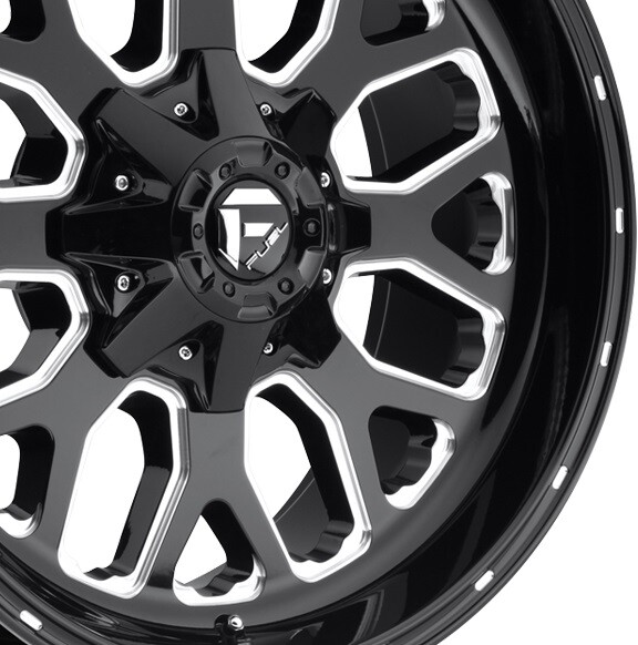 18 GLOSS BLACK MILLED WHEELS RIMS GMC SIERRA XD FUEL TITAN TIS MOTO | eBay