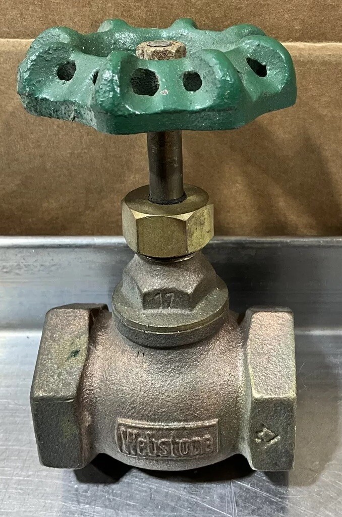Webstone Brass 200WOG 1 inch Gate Valve Used Surplus | eBay
