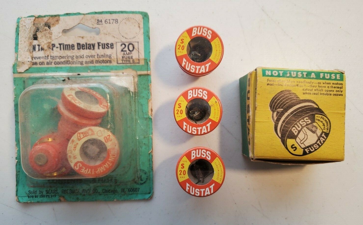 BUSS Fustat 20 AMP Type S screw type fuses lot of 10 | eBay