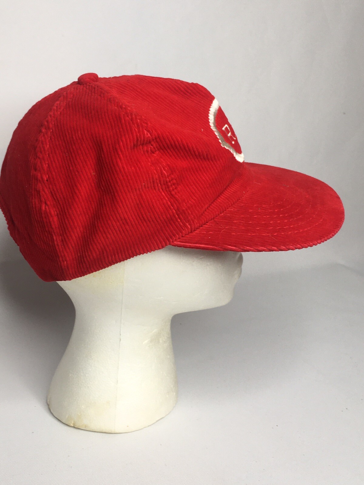 Vintage Cincinnati Reds Snapback Corduroy Baseball MLB Hat Snapper ...