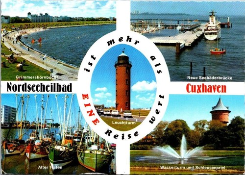 Vintage Grimmershorn Bay Nordsecheilbad Postcard | eBay