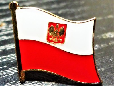 POLAND (Eagle) Polish Country Metal Flag Lapel Pin Badge *NEW*MIX ...