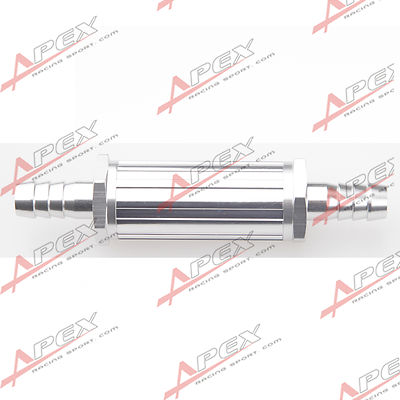 15mm Silver Anodised Billet Magnetic Fuel Filter 30 Micron Silver | eBay UK