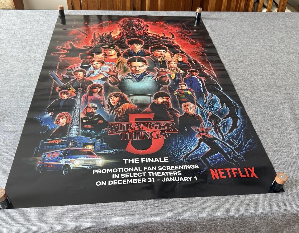 Stranger Things 5 Finale official Cinema poster 27x40 | eBay