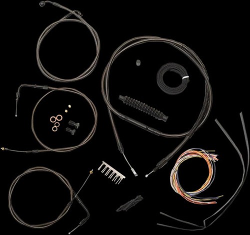 LA 15-17in Midnight Handlebar Controls Kit Harley Softail Standard 00 ...
