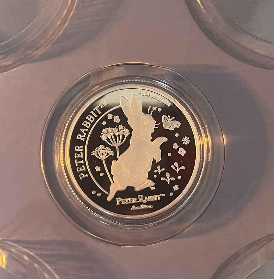 2025 Peter Rabbit Silver Plated Solomon Islands Half Dollar and Album ...