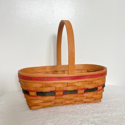 Vintage 1994 Longaberger oval Easter basket with handle no liner | eBay UK