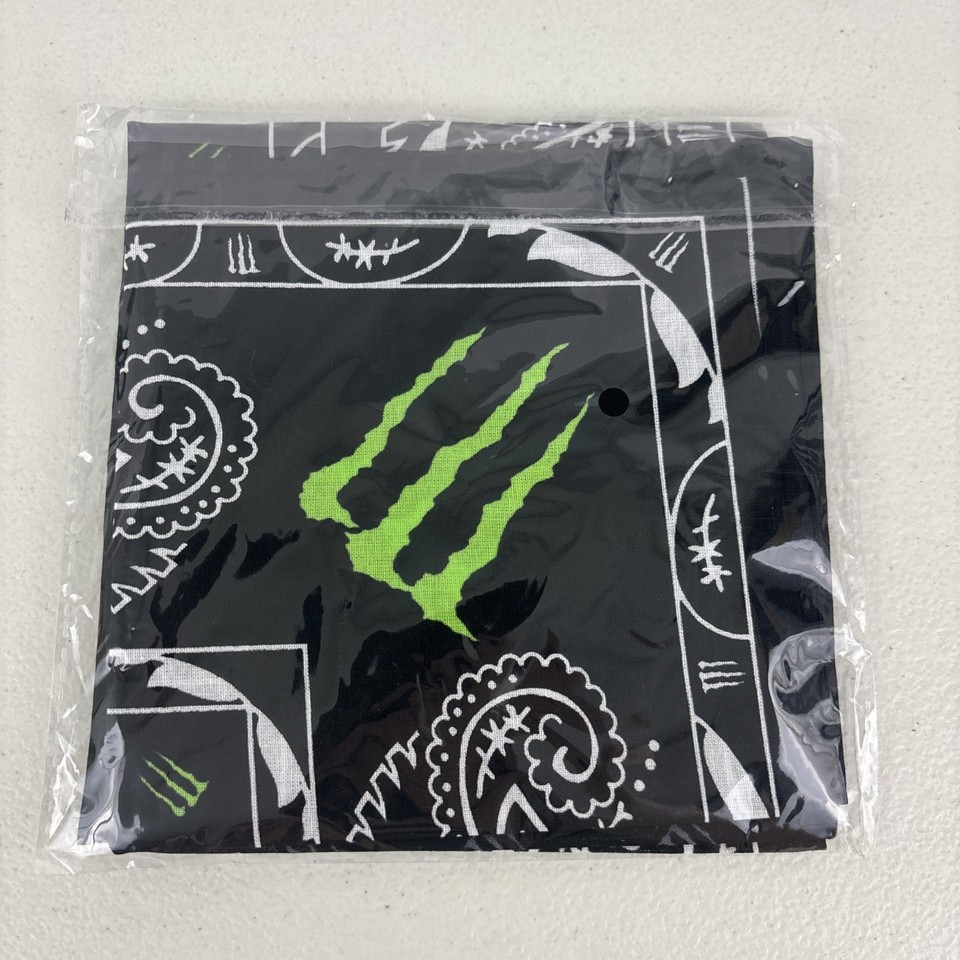 Monster Energy 22" Monster Pattern Bandana - New | eBay