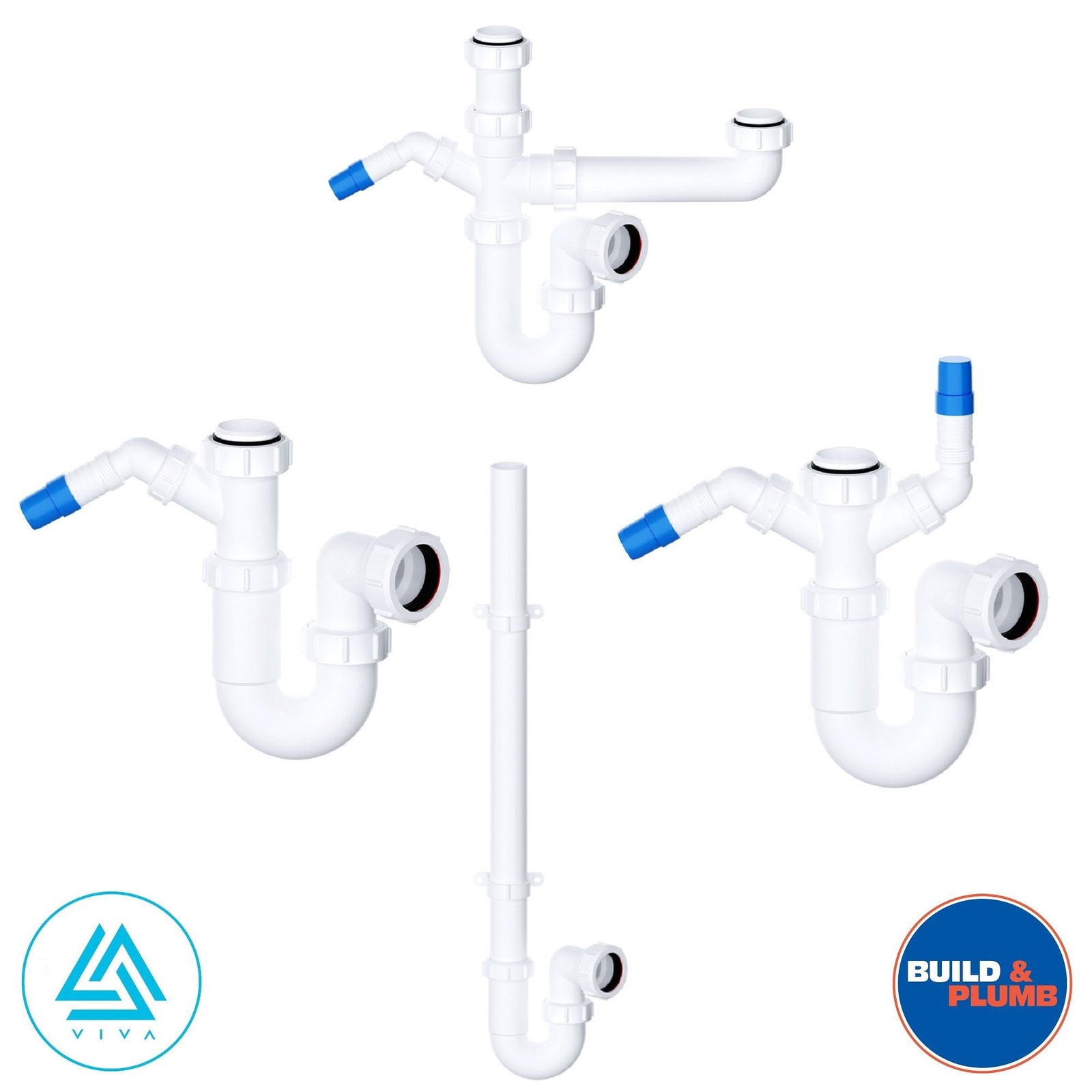 VIVA Kitchen Sink Waste Trap U Bend | Washing Machine | Dishwasher ...