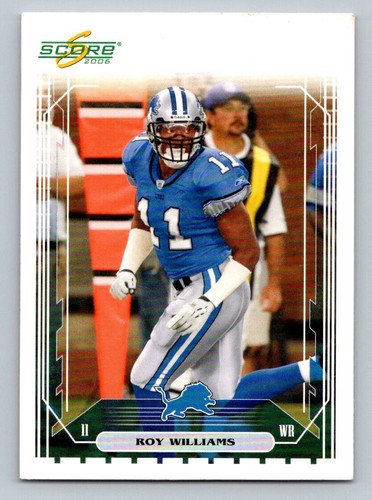 2006 Score Roy Williams #89 Detroit Lions | eBay