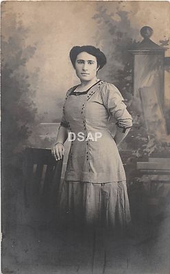 A2 NEW JERSEY NJ Real Photo RPPC Postcard c1910 NEWARK Tuly Studio WOMAN 2 | eBay