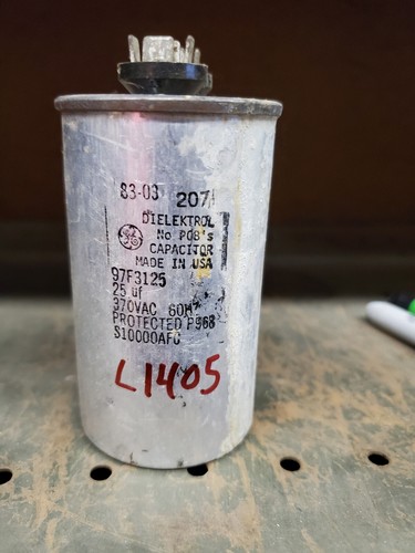 DIELEKTROL CAPACITOR 97F3125 25UF 370 VAC PREOWNED | eBay