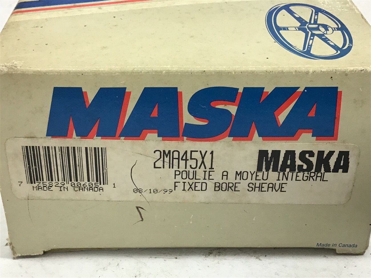 Maska 2MA45X1 Pulley 2 Groove 1" Bore | eBay
