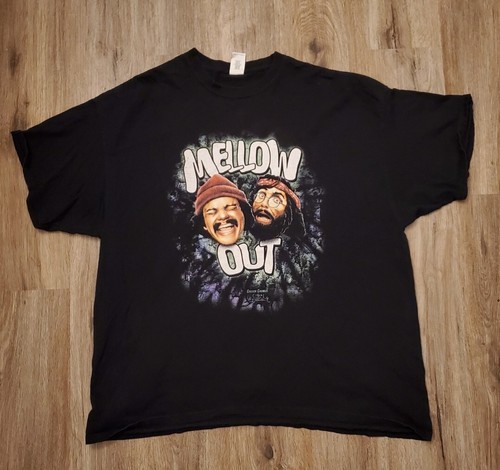 Cheech and Chong Retro Looking Graphic Tshirt "Mellow Out" Up In Smoke ...