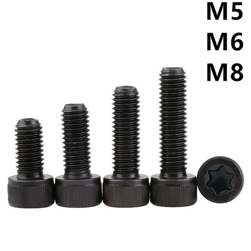 M5 M6 M8 Black 12.9 Steel Torx Bolts Hexalobular Socket Cap Head Screw ...