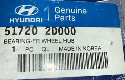 Fronr Wheel Bearing Hyundai ( 51720-2D000) | eBay