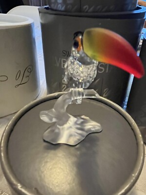 Swarovski Crystal Toucan Feathered Beauties Retired 7621NR000006 W/Box ...