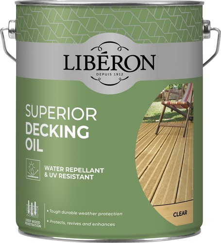 Liberon Decking Oil - 5L - All Colours - Quality Coloured Decking Oil ...