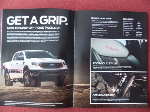 2021 Ford Ranger New Dealer Sales Brochure FX4 Lariat, XLT, XL,4 Wheel ...