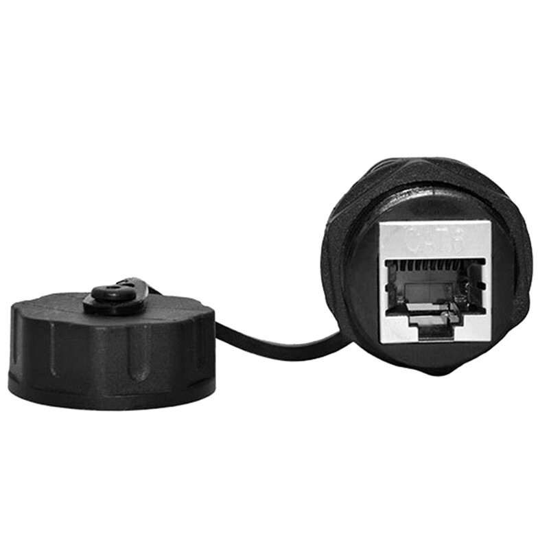 5PCS Panel Mounting LAN Cable Connector with Dust T5J87396 | eBay