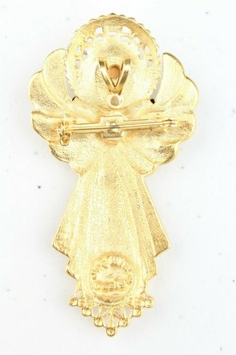 Jac Win Design Gold Tone Angel Brooch | eBay