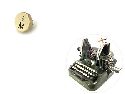 Oliver Typewriter M Key Antique Schreibmaschine Part Vtg No.5 6 7 8 9 ...