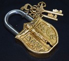 God Jesus Design Padlock Brass Victorian Style Safety Door Lock Heavy ...