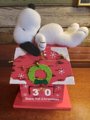 Peanuts Worldwide 10” Peanuts Snoopy Days Til Christmas Countdown EUC ...
