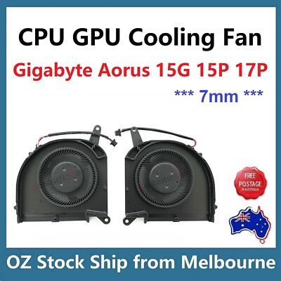 CPU GPU Cooling Fan For Gigabyte Aorus 15G 15P 17P KB KC RX7G RX5G RP77 ...
