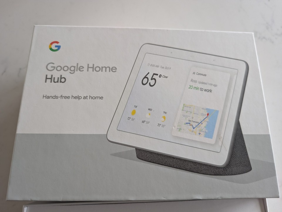Google Home Nest Hub 1st Generation NIB Factory Sealed Box | eBay