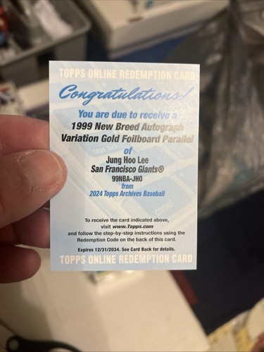 2024 Topps Archives - 1999 New Breed Autographs Gold Foilboard ...