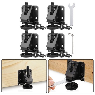Cabinet Leveling Feet Lock System Adjustable Furniture Leg Leveler Set ...
