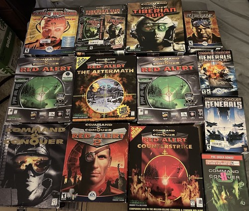 Command & Conquer Lot Of 13 Big Box PC Game Lot Red Alert 2 Expansion ...
