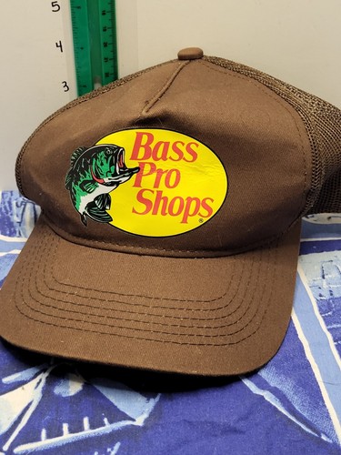 Bass Pro Shops Trucker Hat - Fishing/Baseball Mesh Snapback Cap - Olive ...