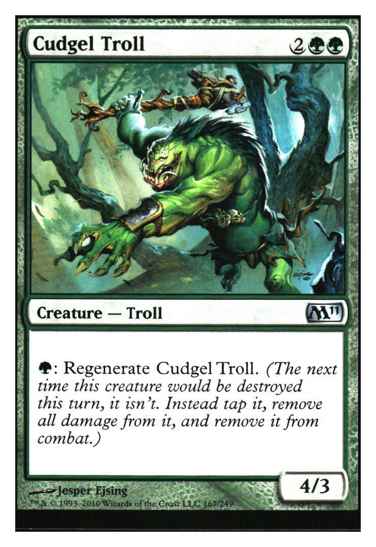 Cudgel Troll Magic 2011 (M11) MTG - NM+ | eBay