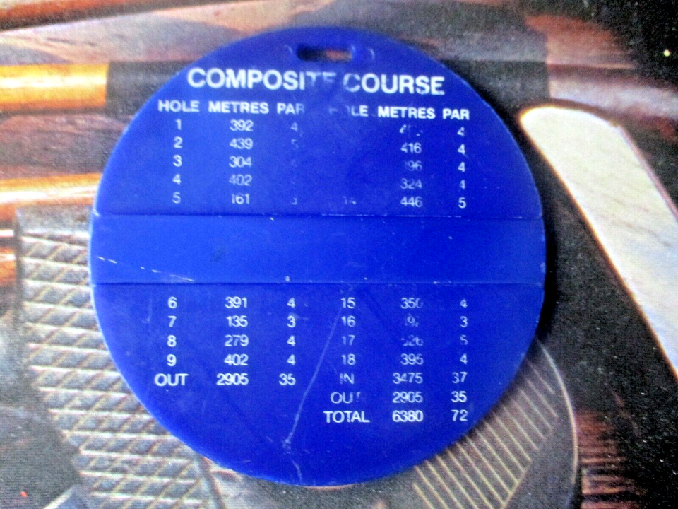 vtg - PGA Golf Bag Tag - 1985 AUSTRALIAN OPEN - Royal Melbourne Golf ...