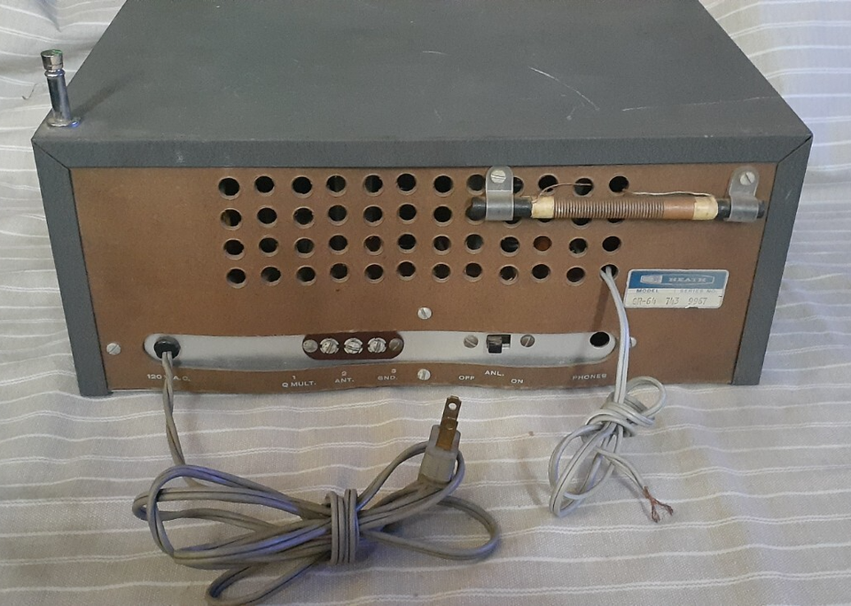 Vintage Heathkit model GR-64 4-Band 4-Vacuum Tube Shortwave Radio ...