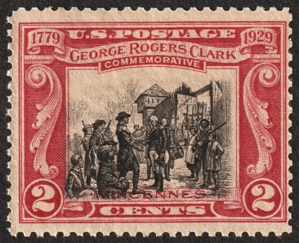 scott#651 us/usa 1929 stamp EFO strong vignette shift over lettering nh ...