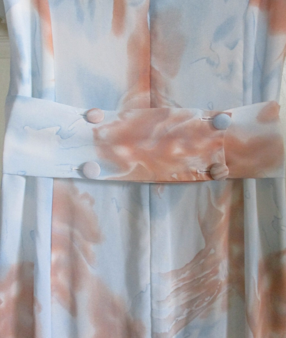 "Amish Mennonite dress 36” bust x 32" Waist x 56" L Spring Blue ...