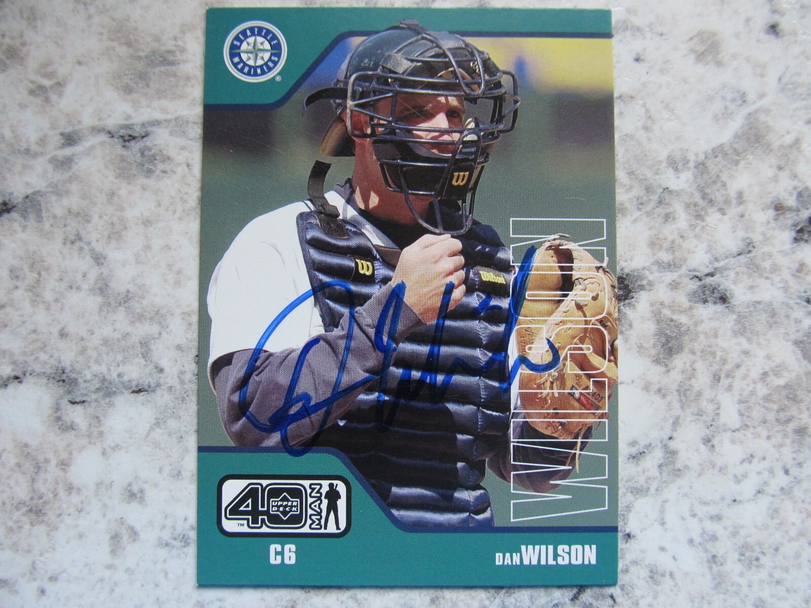 Mariners Dan Wilson Signed Autographed 2002 Upper Deck 40 Man Mint | eBay