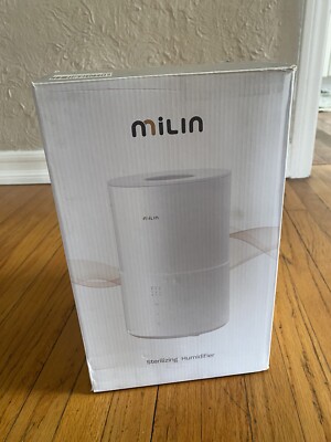 Milin Sterilizing Humidifier Top Fill Cool Mist Humidifier Bedroom Home ...