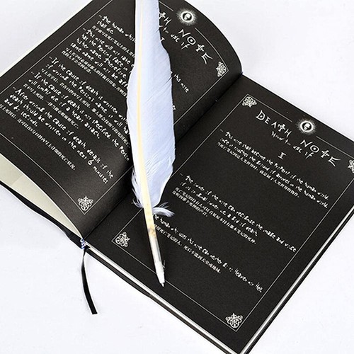 New Death Note Cosplay Notebook & Feather Pen Book Japan Anime Writing ...
